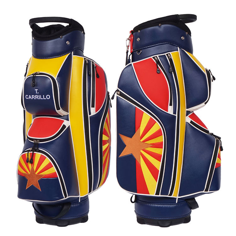 Arizona Flag Golf Bag: Personalized state flag bag with your name/logo
